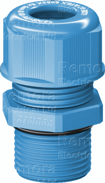 Nylon ATEX Exe Glands Metric - Blue - Remora Electrical Limited