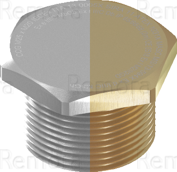 NPT Hazardous Hex Head Stopping Plugs - Brass - Remora Electrical Limited