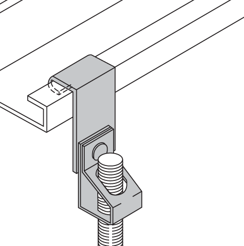 Purlin clips for hanging threaded rod - Remora Electrical Limited