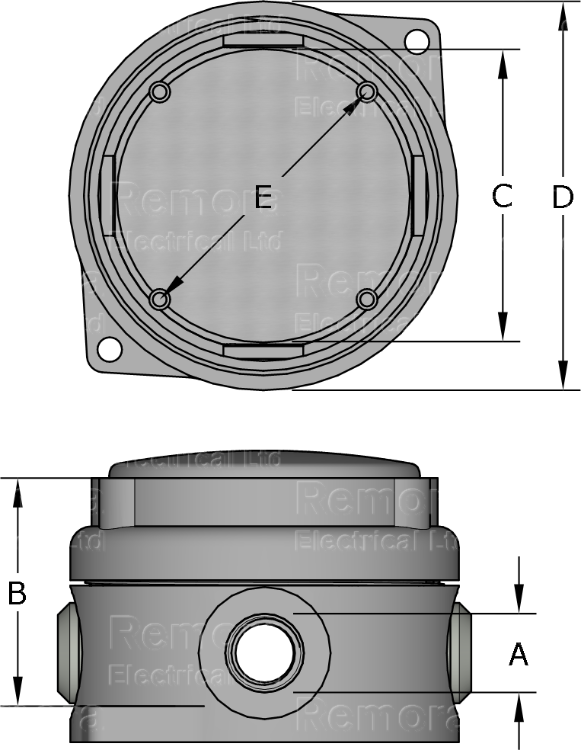 CCG Utility Box IP68 GRP 4 Way entry Junction Box - Remora Electrical ...