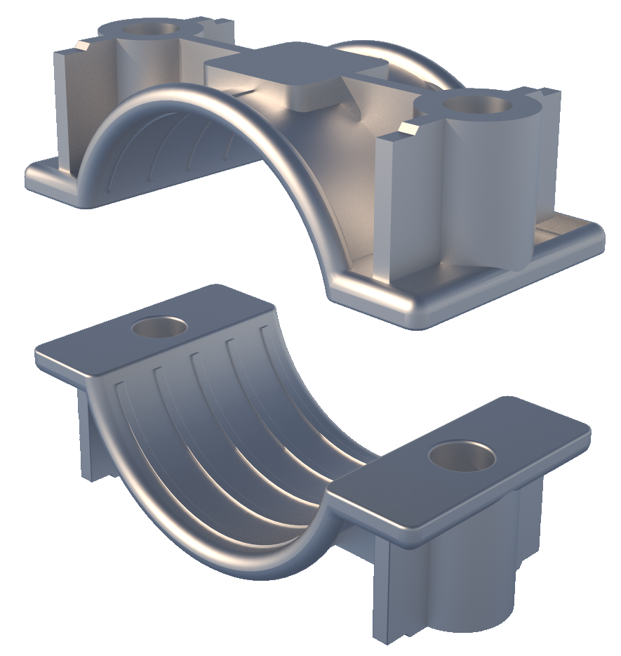 Two Hole Fixing Cable Clamp - Remora Electrical Limited