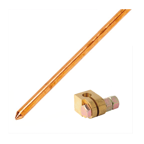 Copperbond Earth Rod Complete With key hole clamp - Remora Electrical ...